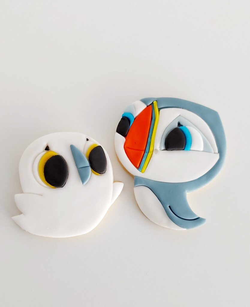 Oona Puffin rock cookie cutter - Great Kookies Design Lab